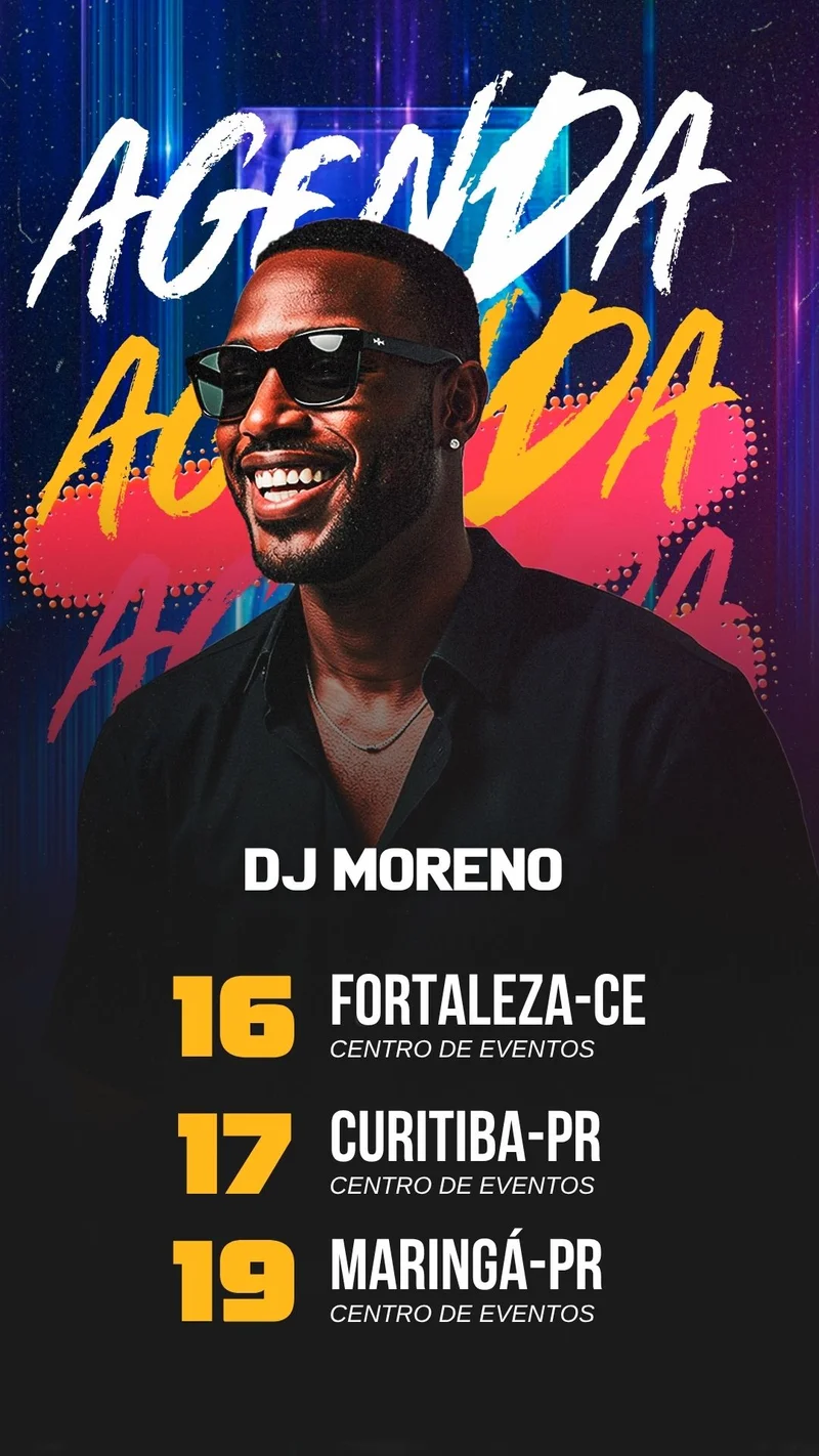 AGENDAS | Flyer para Evento | Agenda de ... | Design para Músicos
