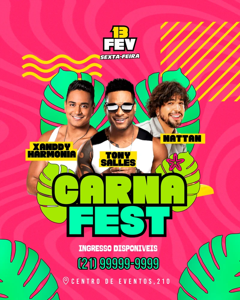 Template para Músicos | Carnaval | Carna... | Design para Músicos