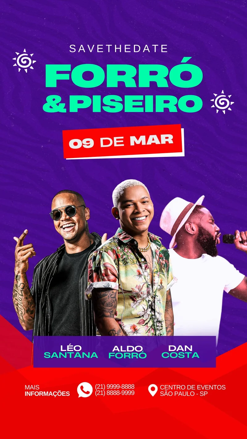 EVENTOS | Show Ao Vivo | Forró & Piseiro... | Design para Músicos